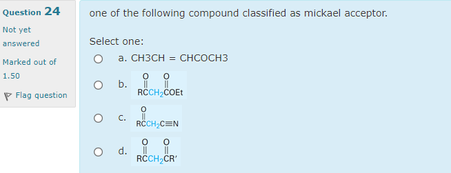 Solved Question 24 ﻿one of the following compound classified | Chegg.com