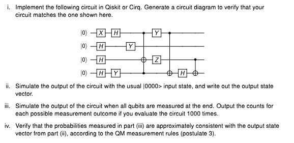I Implement The Following Circuit In Qiskit Or Cirq