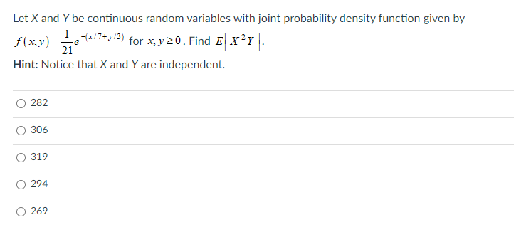 Solved Let \\( X \\) and \\( Y \\) be continuous random | Chegg.com