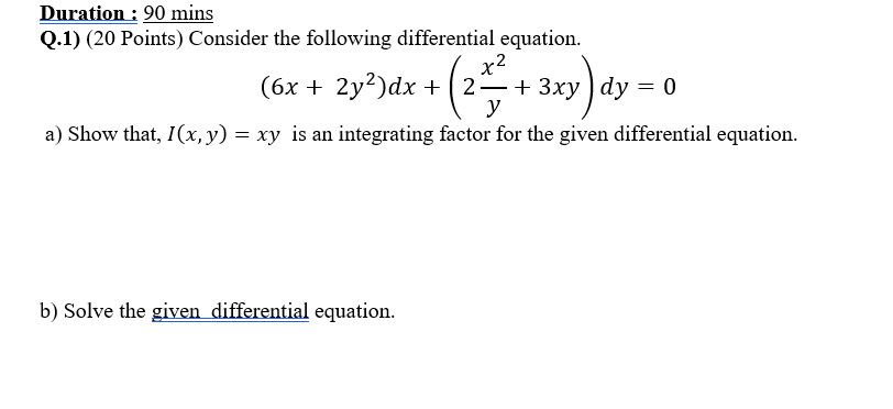 Solved Duration: 90 | Chegg.com