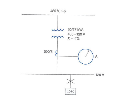 Solved A single-phase transformer is shown in the one-line | Chegg.com