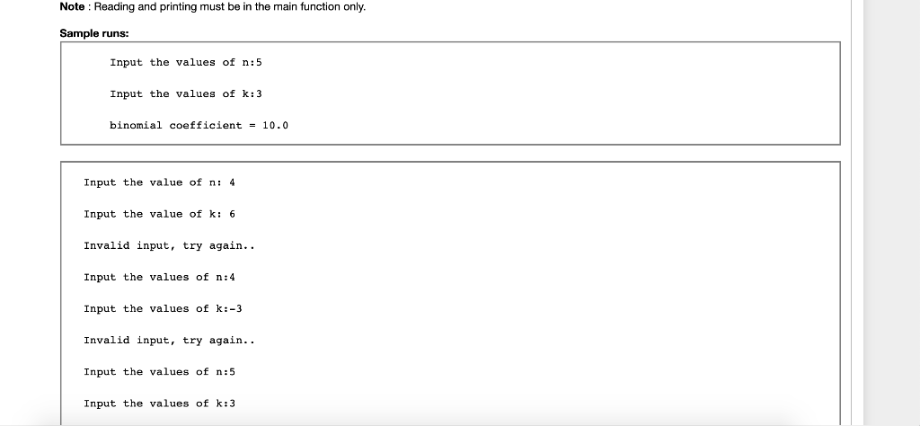 Solved In mathematics, the binomial coefficients are the | Chegg.com