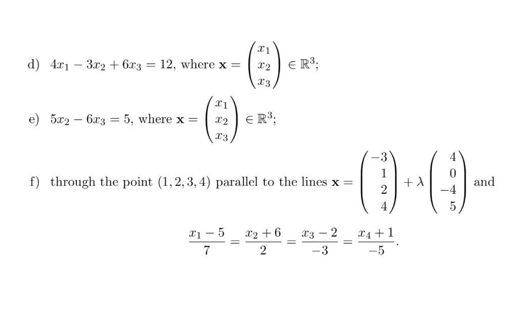 Solved Find parametric vector forms for the planes Find | Chegg.com