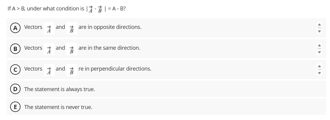 Solved code class="asciimath">If A>B, ﻿under what condition | Chegg.com