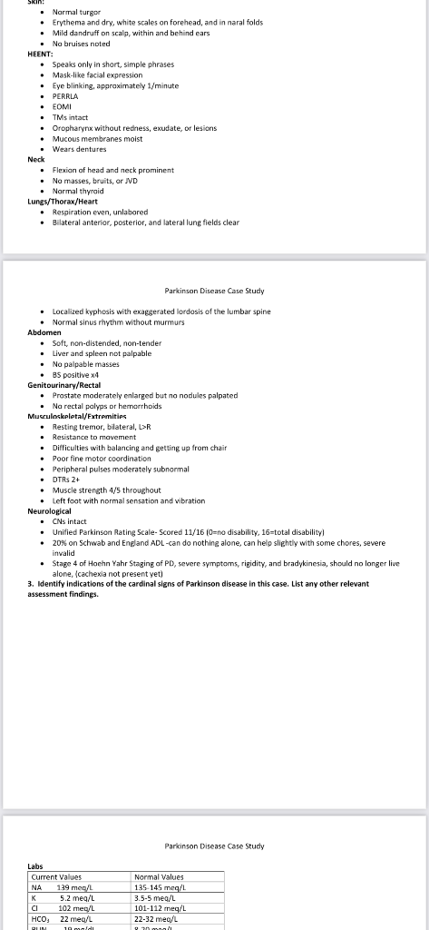 Solved - Normal turgor - Erythema and dry, white scales on | Chegg.com
