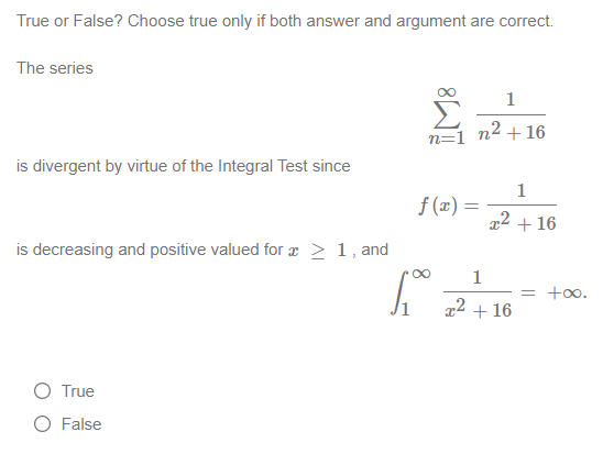 Solved True or False? Choose true only if both answer and | Chegg.com