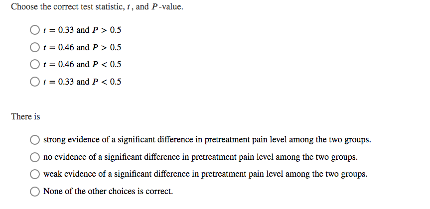 Solved A randomized, double-blind experiment studied whether | Chegg.com