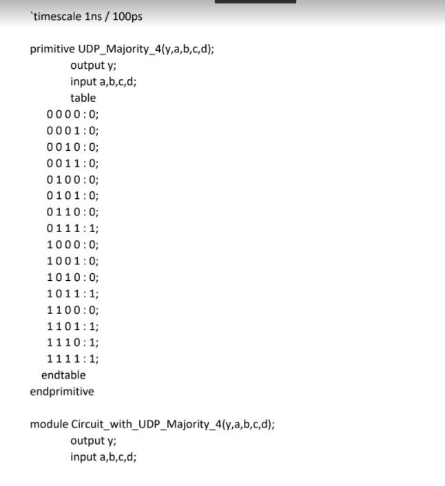 Solved A Majority Logic Function Is A Boolean Function That 6089