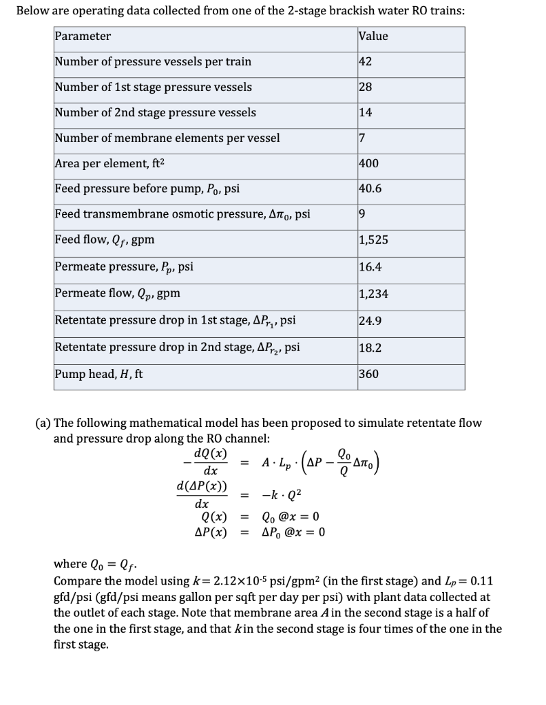 (b) Using process parameters provided in part (a), | Chegg.com