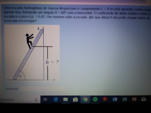 Solved A homogeneous ladder of negligible mass and length L | Chegg.com