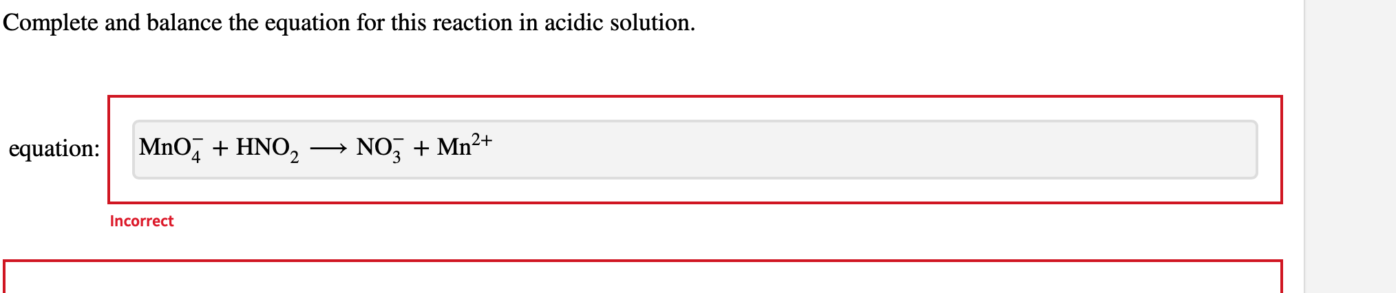 Solved Complete and balance the equation for this reaction | Chegg.com
