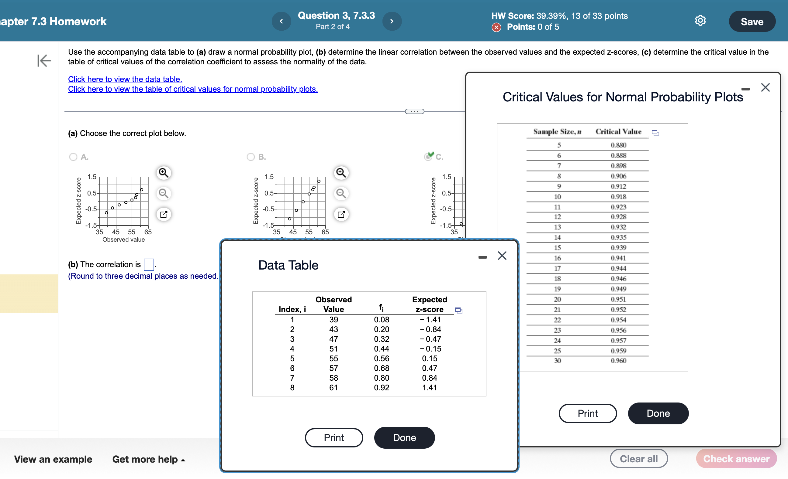 Solved Click here to view the table of critical values for | Chegg.com