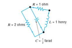 Solved R = 1 ohm L = 1 henry R = 2 ohms co tarad The | Chegg.com