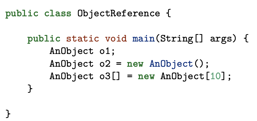 Solved public class ObjectReference { public static void | Chegg.com
