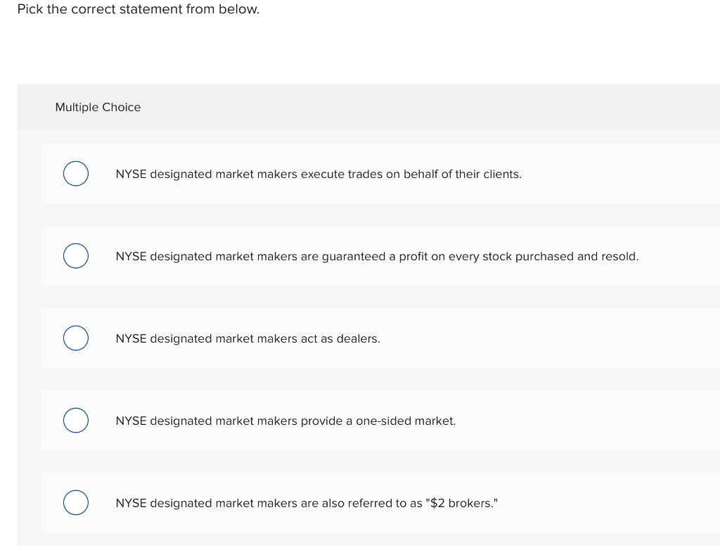 Solved Pick the correct statement from below. Multiple | Chegg.com Solved Pick the correct statement from below. Multiple | Chegg.com