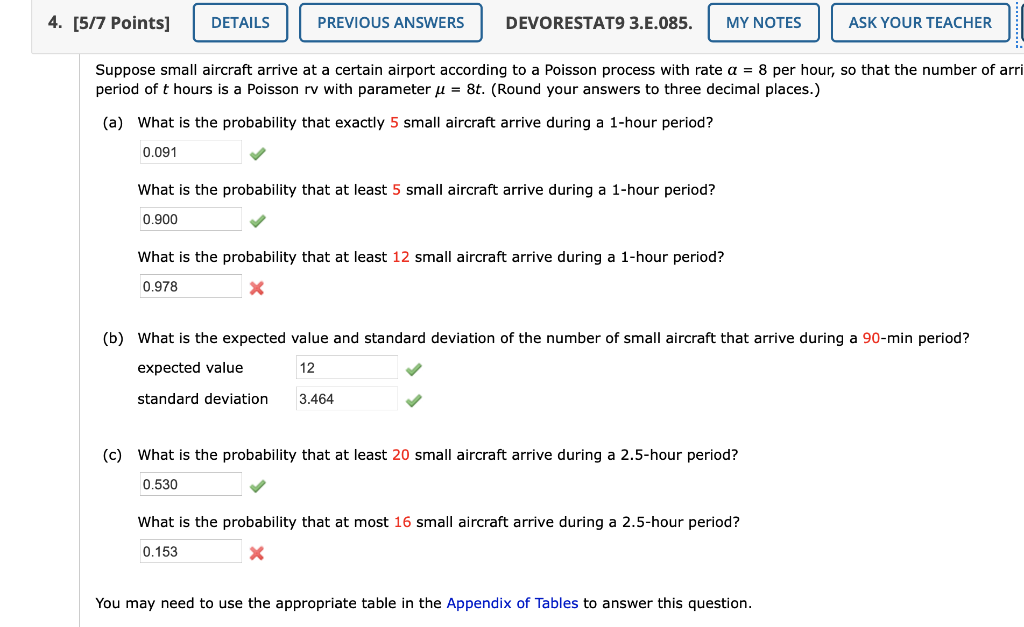 Solved 4. [5/7 Points) DETAILS PREVIOUS ANSWERS DEVORESTAT9 | Chegg.com