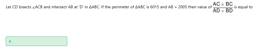 Solved Let CD ﻿bisects ??ACB ﻿and intersect AB ﻿at ' D ' ﻿in | Chegg.com
