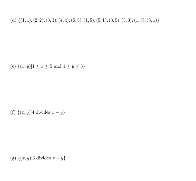 Solved 4. Determine whether the given relation is an | Chegg.com Solved 4. Determine whether the given relation is an | Chegg.com
