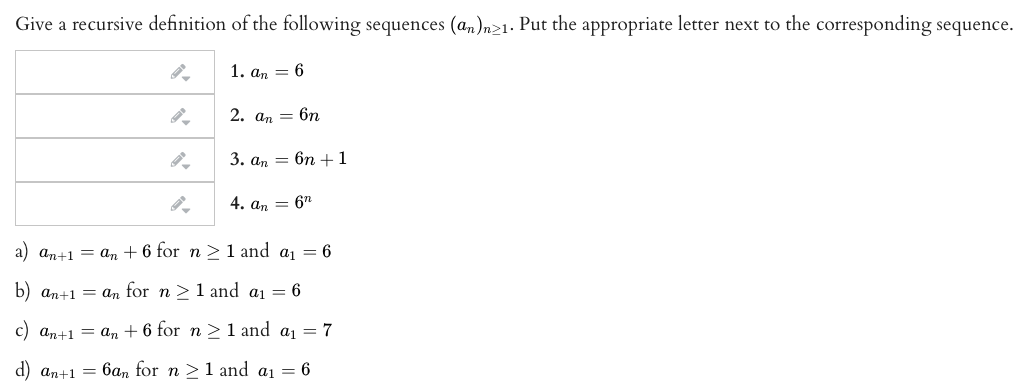 Solved Give a recursive definition of the following | Chegg.com