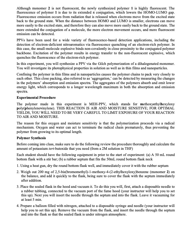 Solved The purpose of this experiment is to synthesize a | Chegg.com