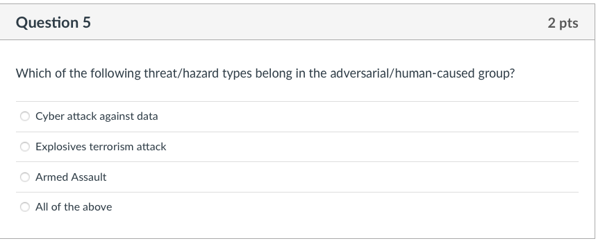 Solved Which of the following is step 3 in the THIRA | Chegg.com