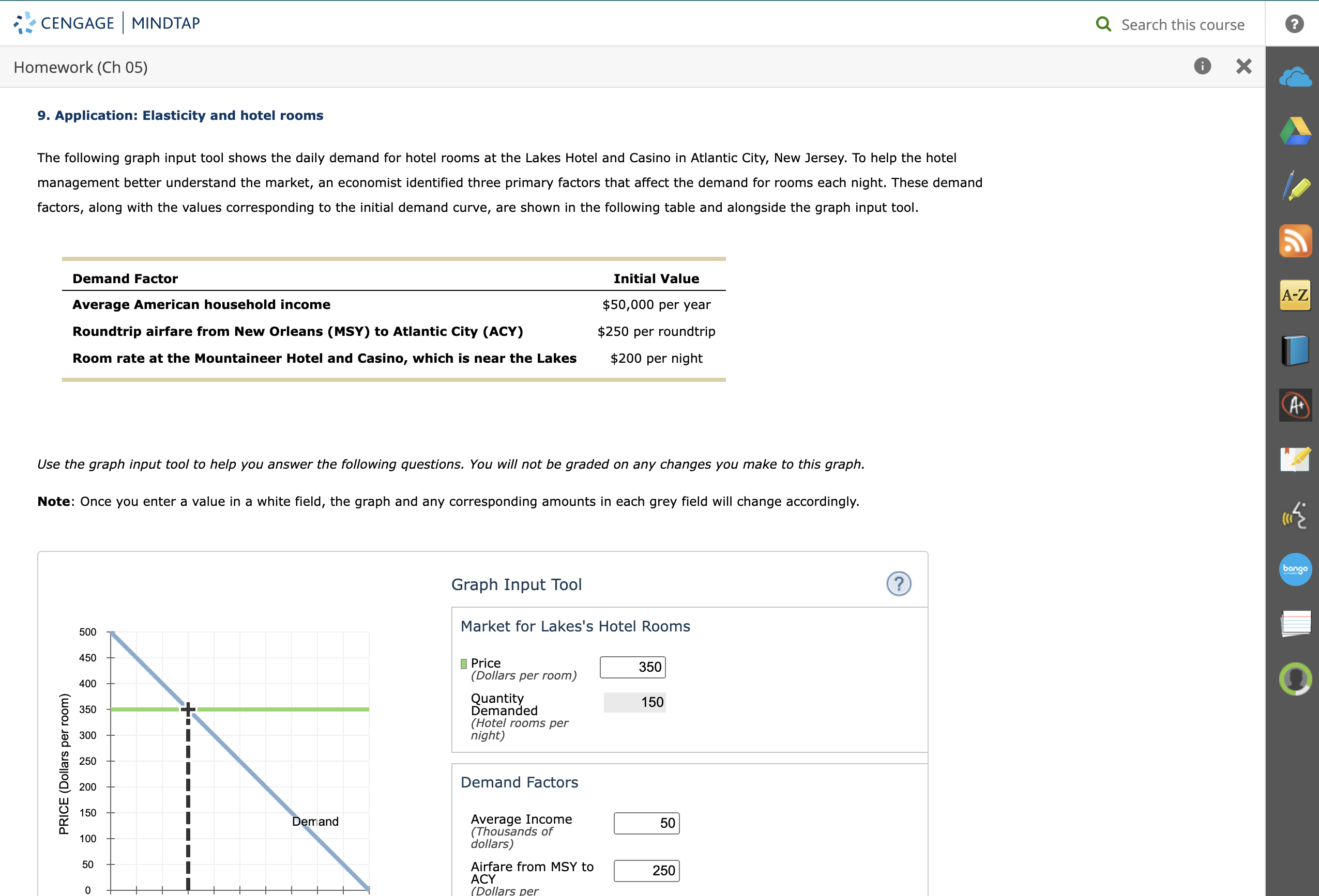 ∴ CENGAGE I MINDTAP Homework (Ch 05) For each of the | Chegg.com