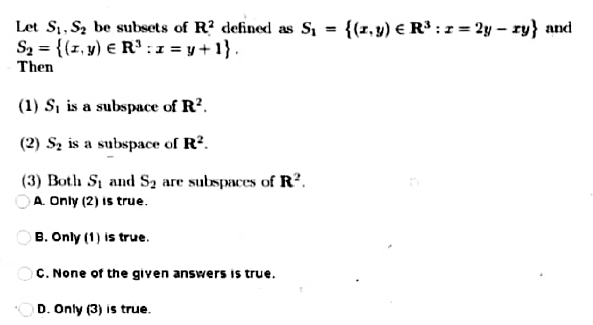 Solved Let S1,S2 be subsets of R2 defined as | Chegg.com