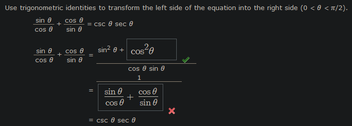 Solved Use trigonometric identities to transform the left | Chegg.com