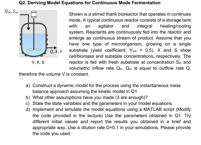 Solved Q2. Deriving Model Equations for Continuous Mode | Chegg.com
