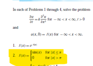 Solved In each of Problems 1 through 4 , solve the problem | Chegg.com