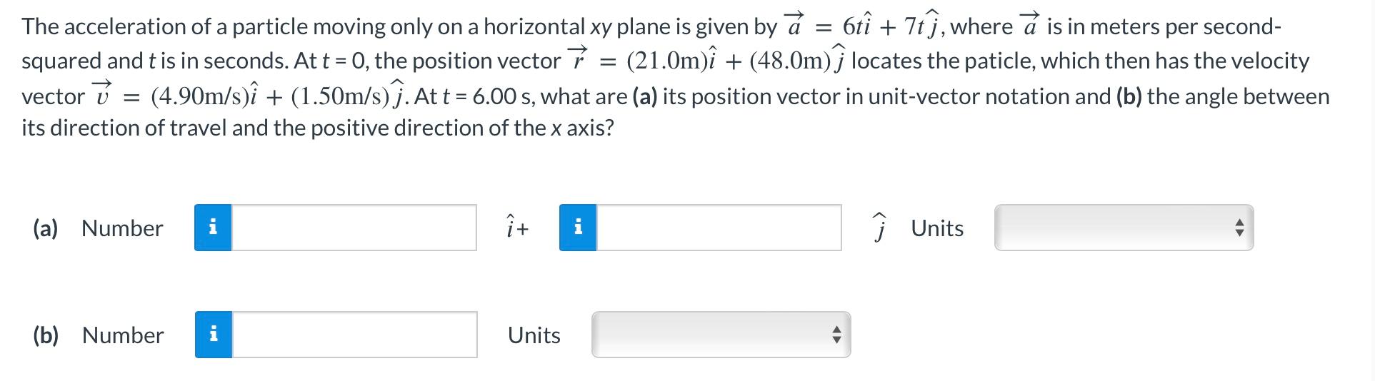Solved The acceleration of a particle moving only on a | Chegg.com