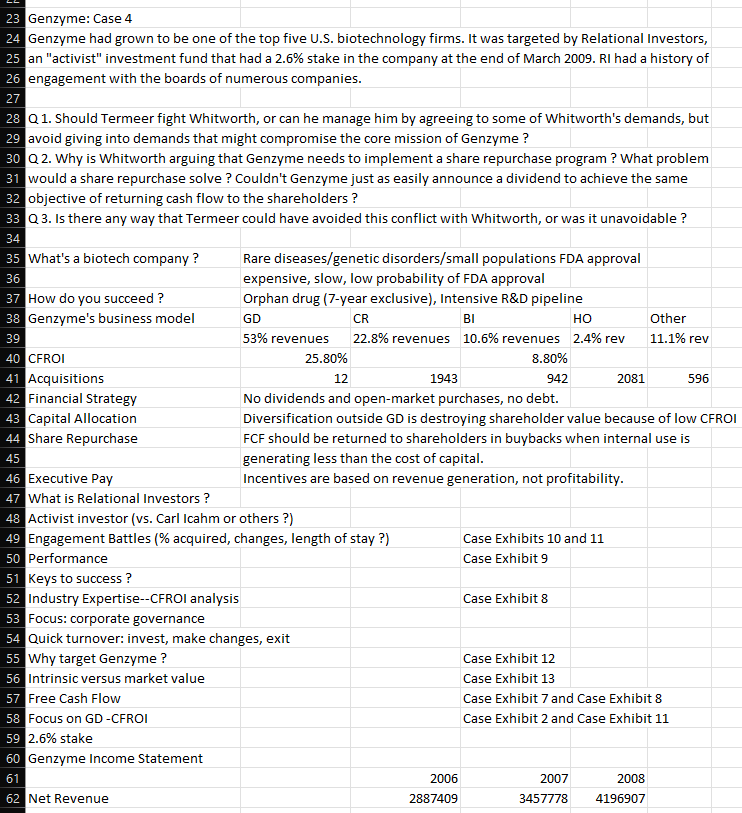 Case 4: Repeat questions 1,2 , and 3 , with the | Chegg.com