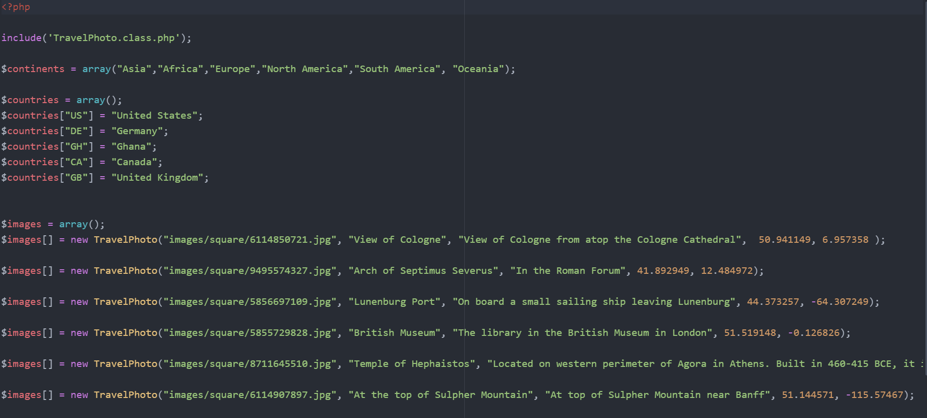 Modify your list.php to use the array of objects | Chegg.com