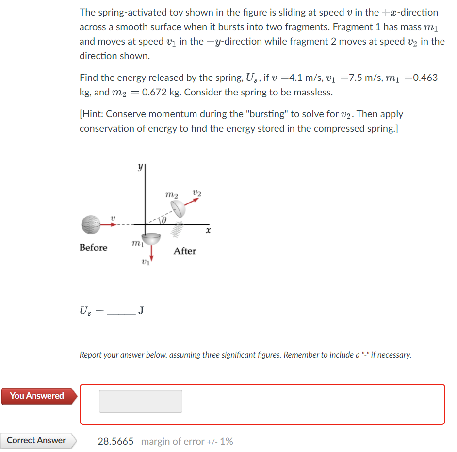 Solved The spring-activated toy shown in the figure is | Chegg.com
