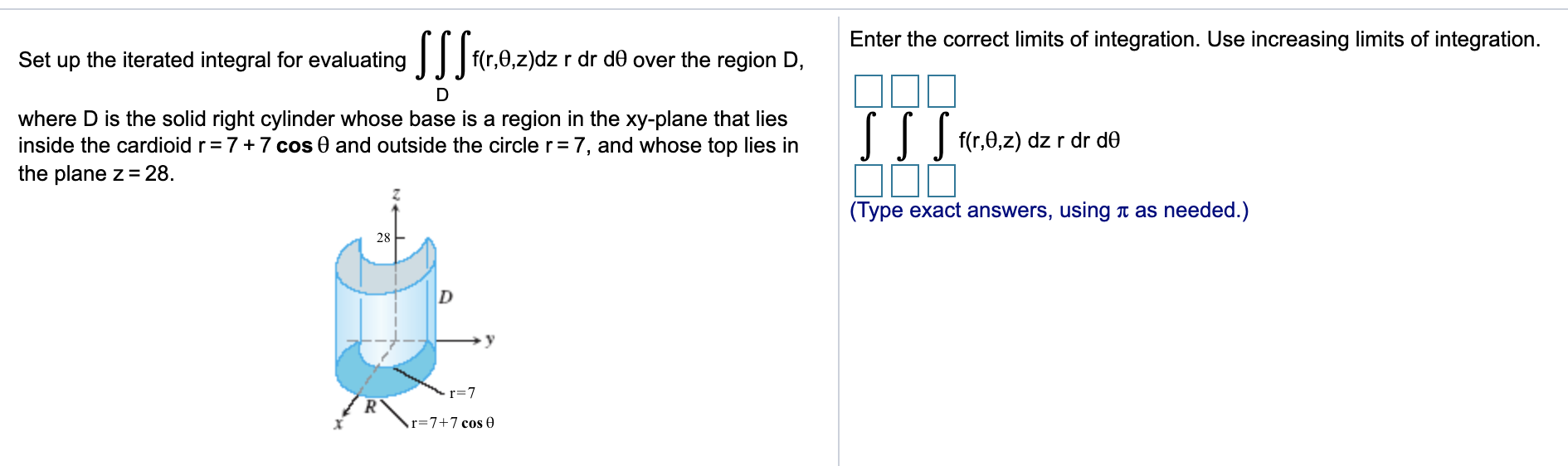 Solved Set up the iterated integral for evaluating SS | Chegg.com