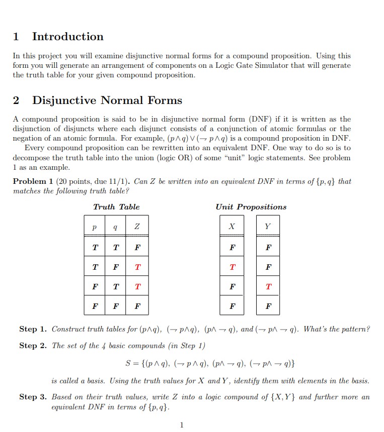 Solved 1 Introduction In this project you will examine | Chegg.com