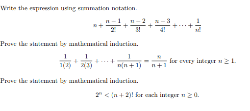 Solved Write the expression using summation notation. | Chegg.com