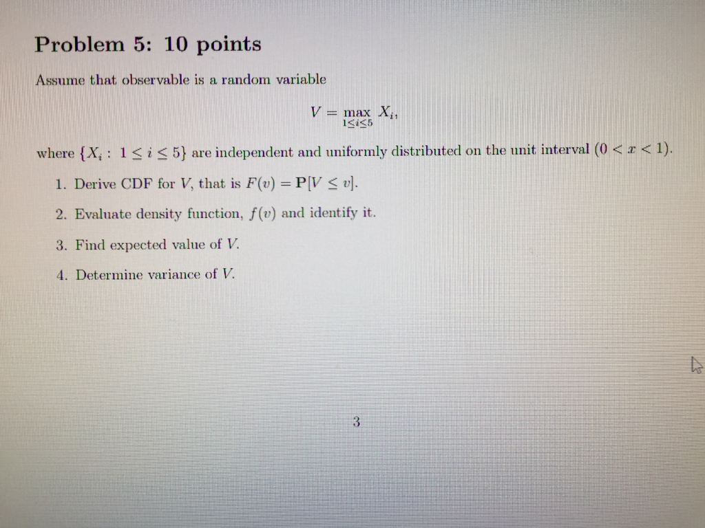 Solved Problem 5: 10 points Assume that observable is a | Chegg.com
