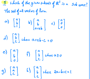 Solved The set of all vect ors of form a) ⎣⎡ab1⎦⎤ b) | Chegg.com