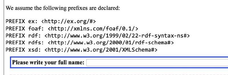 We assume the following prefixes are declared: PREFIX | Chegg.com