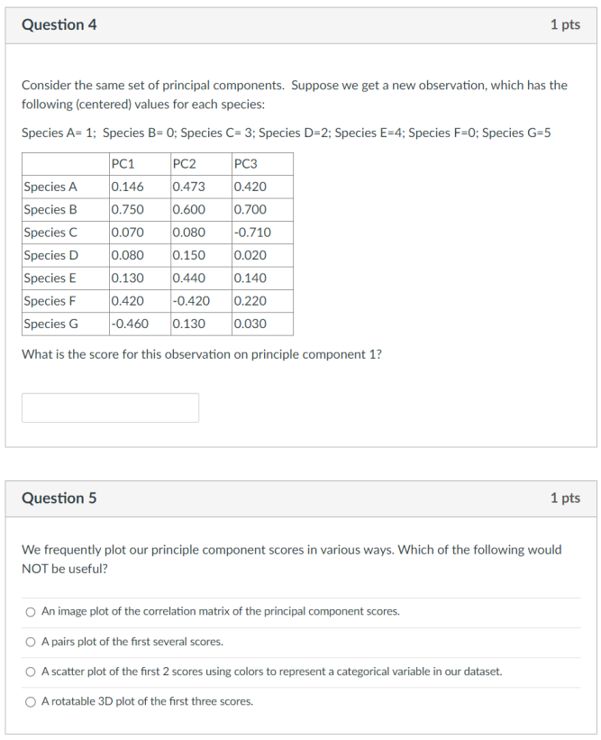 Solved Suppose we selected 3 Principle Components from | Chegg.com