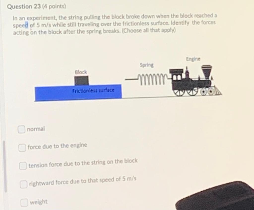 Solved Question 23 (4 points) In an experiment, the string | Chegg.com