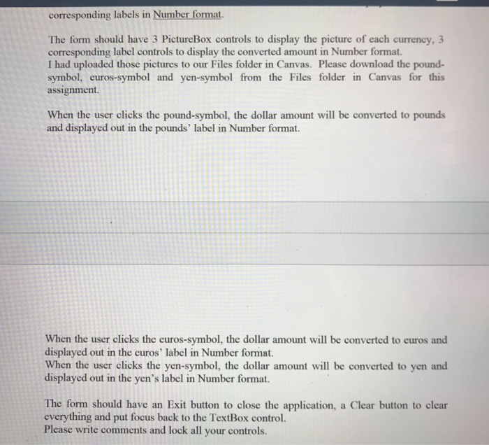 Solved Currency Converter Create an application that | Chegg.com