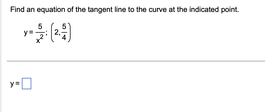 Solved Find an equation of the tangent line to the curve at | Chegg.com