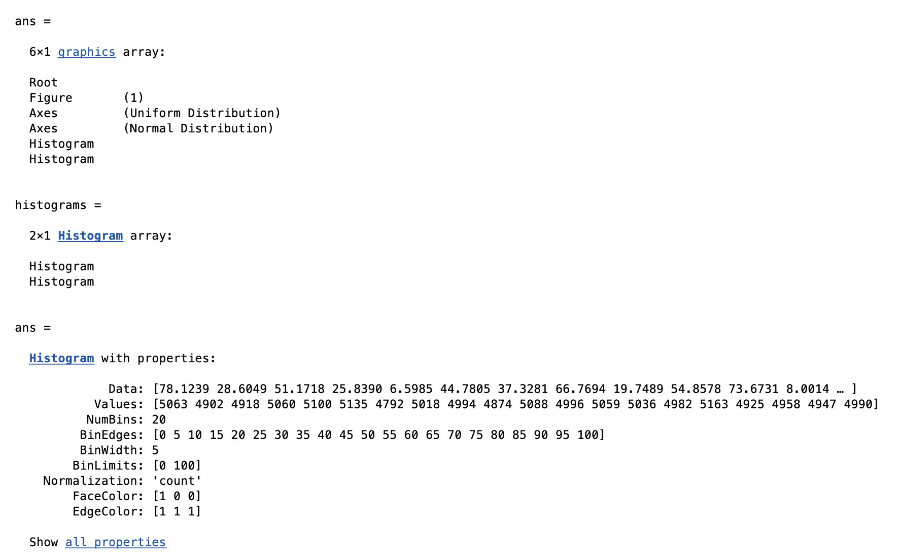 Solved Using the randn( ) function to create a row vector of | Chegg.com