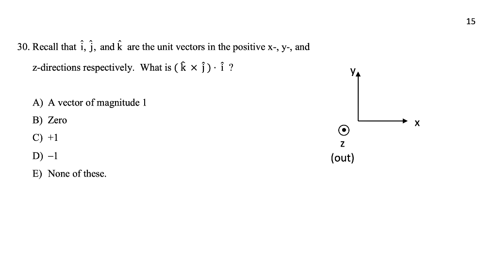 Solved 30. Recall that i, j, and k are the unit vectors in | Chegg.com
