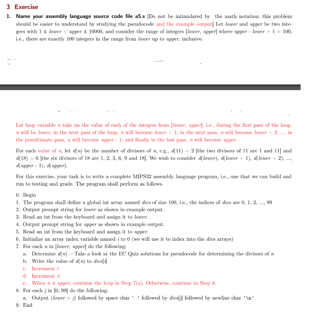 3 Exercise 1 Name Your Assembly Language Source Code 