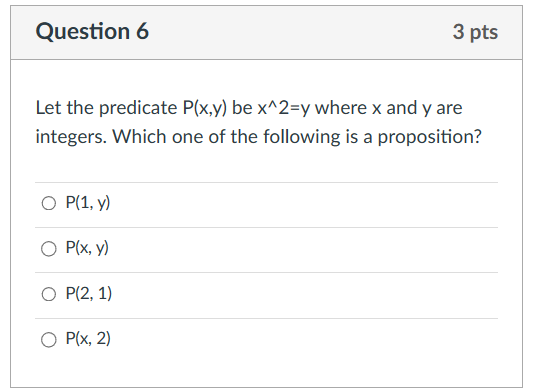 Solved Let the predicate P(x,y) be x∧2=y where x and y are | Chegg.com