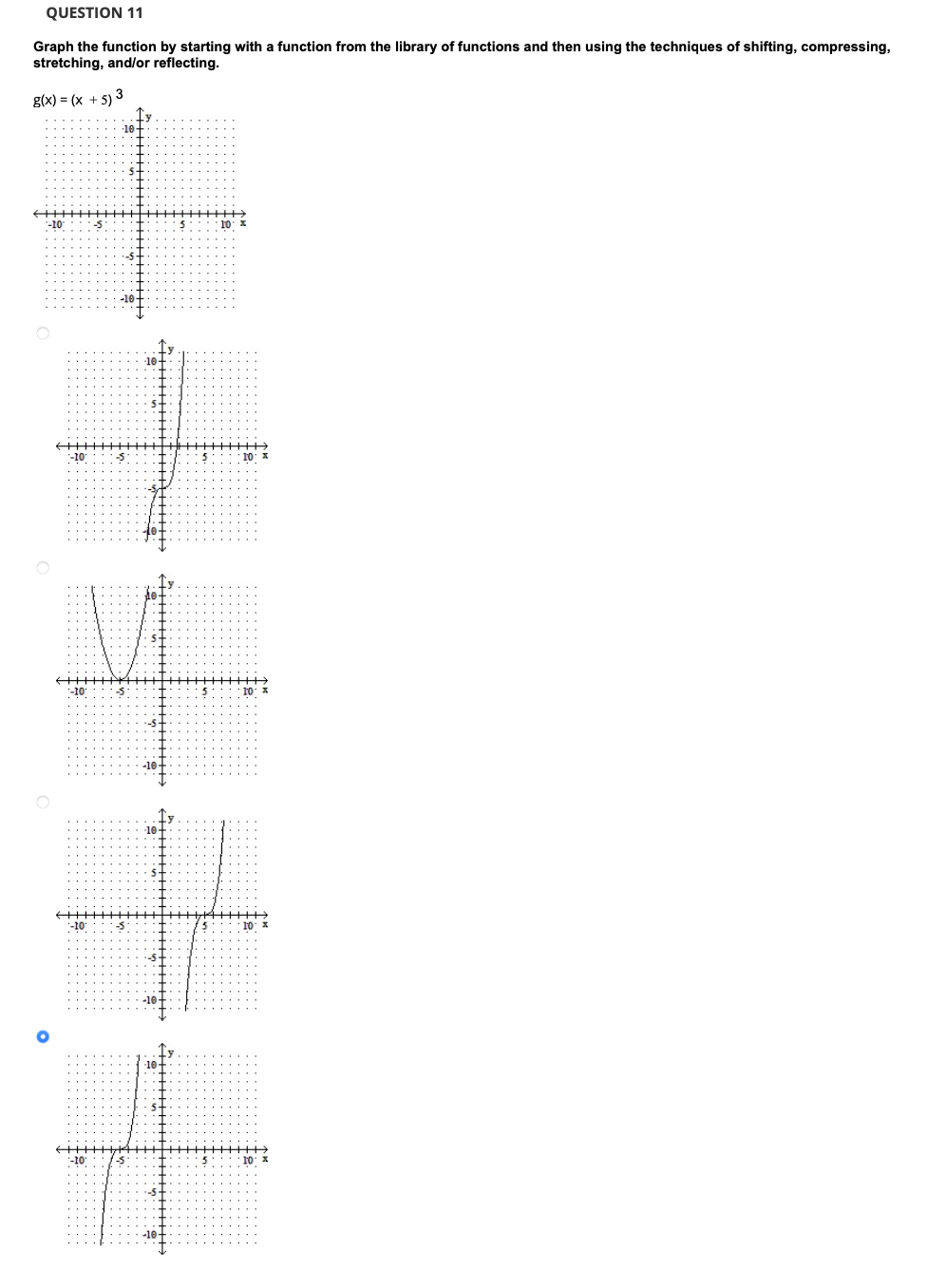 Solved QUESTION 8 Graph the function. f(x) = 3 QUESTION 9 | Chegg.com