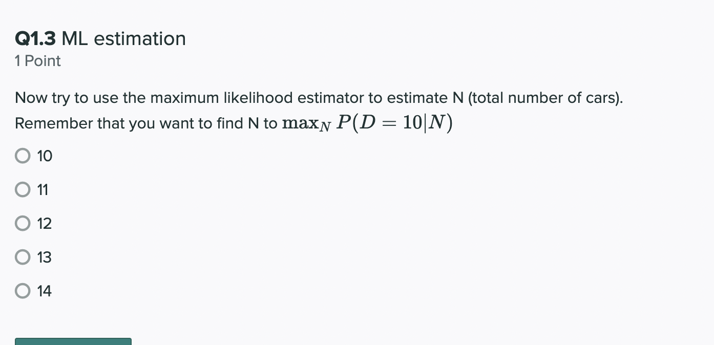 Solved Q1.1 Parameter estimation 1 Point Train in fog: | Chegg.com